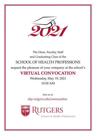 Graduation Information - Rutgers - School of Health Professions